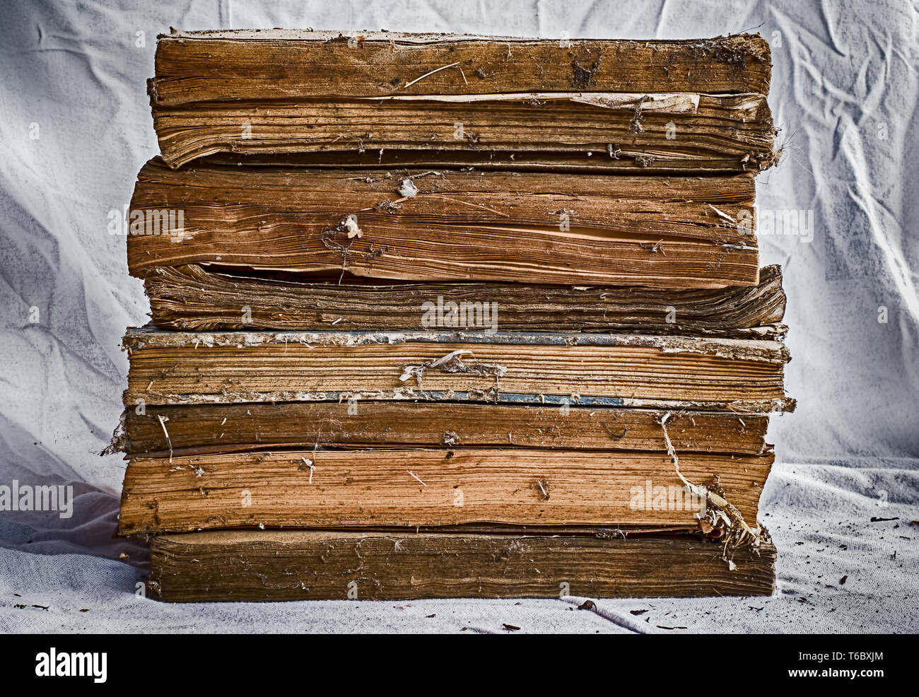 Old books stacked on antique hi-res stock photography and images - Alamy