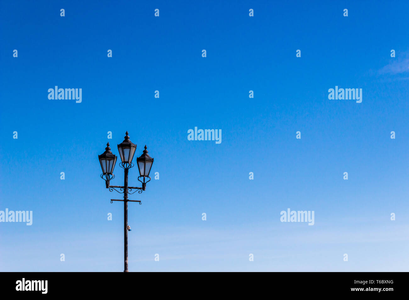 Street light against twilight background Stock Photo - Alamy