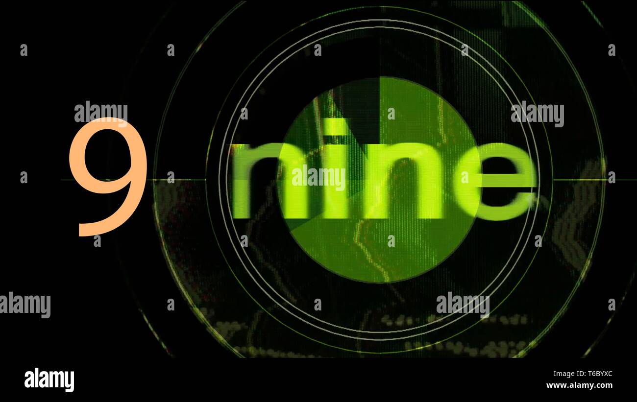 Glitched and blurred view of Number written as digit and in English ...