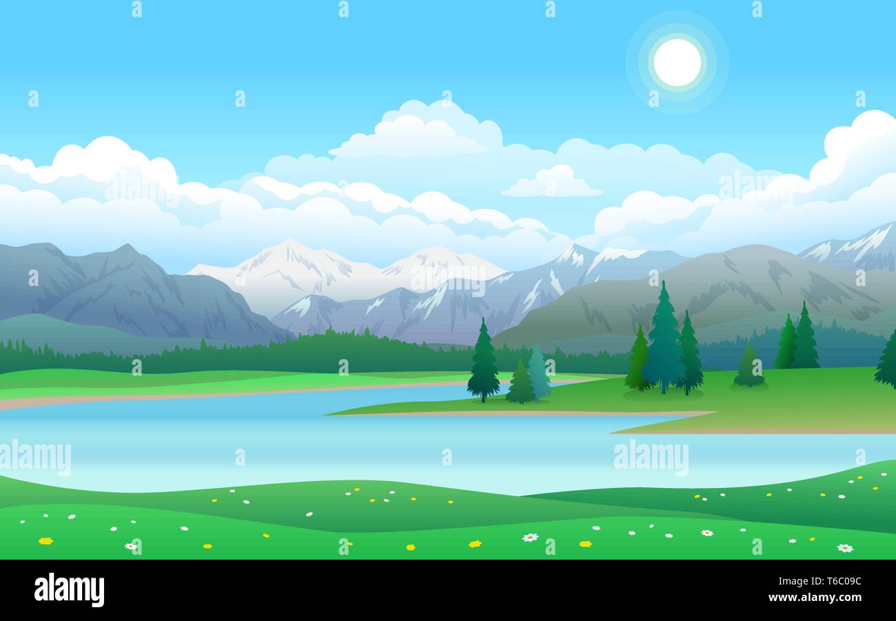 Rural scene canada Stock Vector Images - Alamy