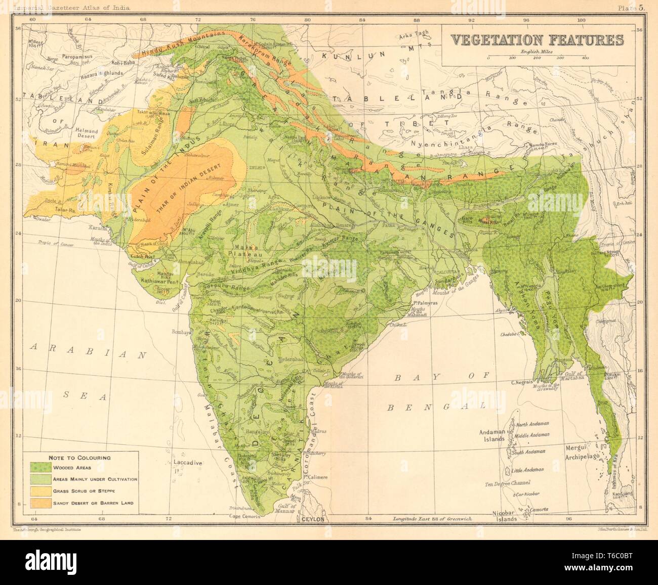 Great Indian Desert Physical Map