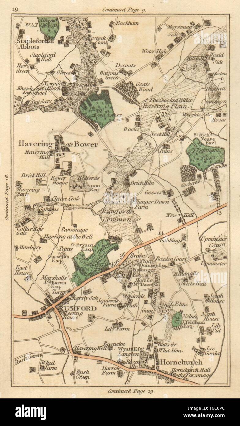 Hornchurch map hi-res stock photography and images - Alamy