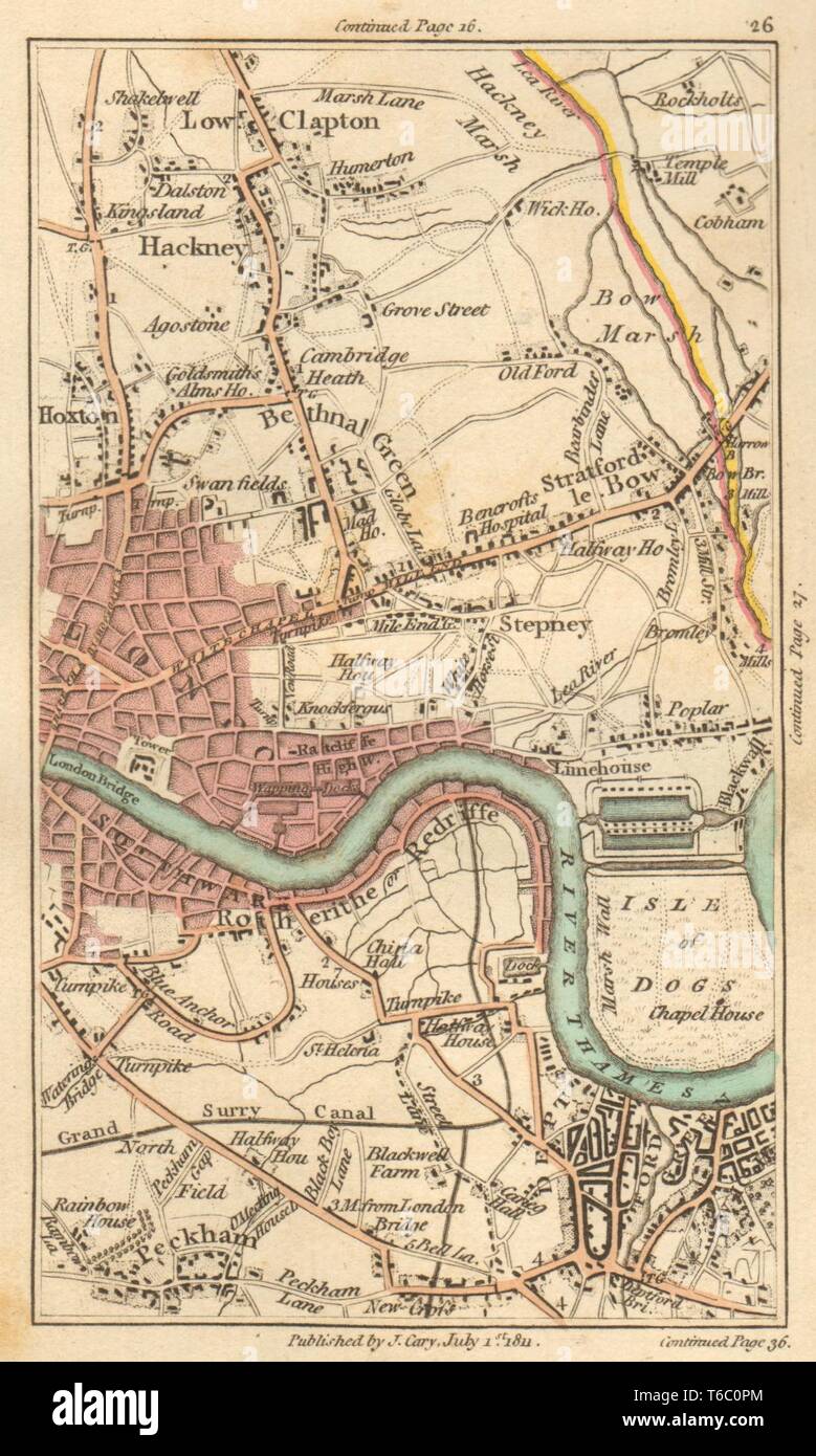 Isle Of Dogs Map High Resolution Stock Photography and Images - Alamy