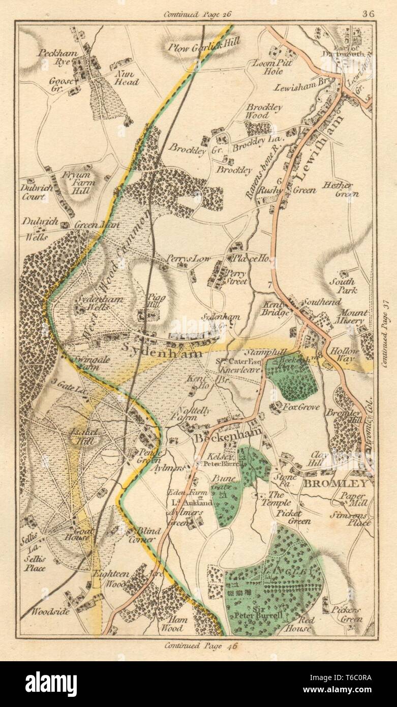 Map of beckenham hi-res stock photography and images - Alamy