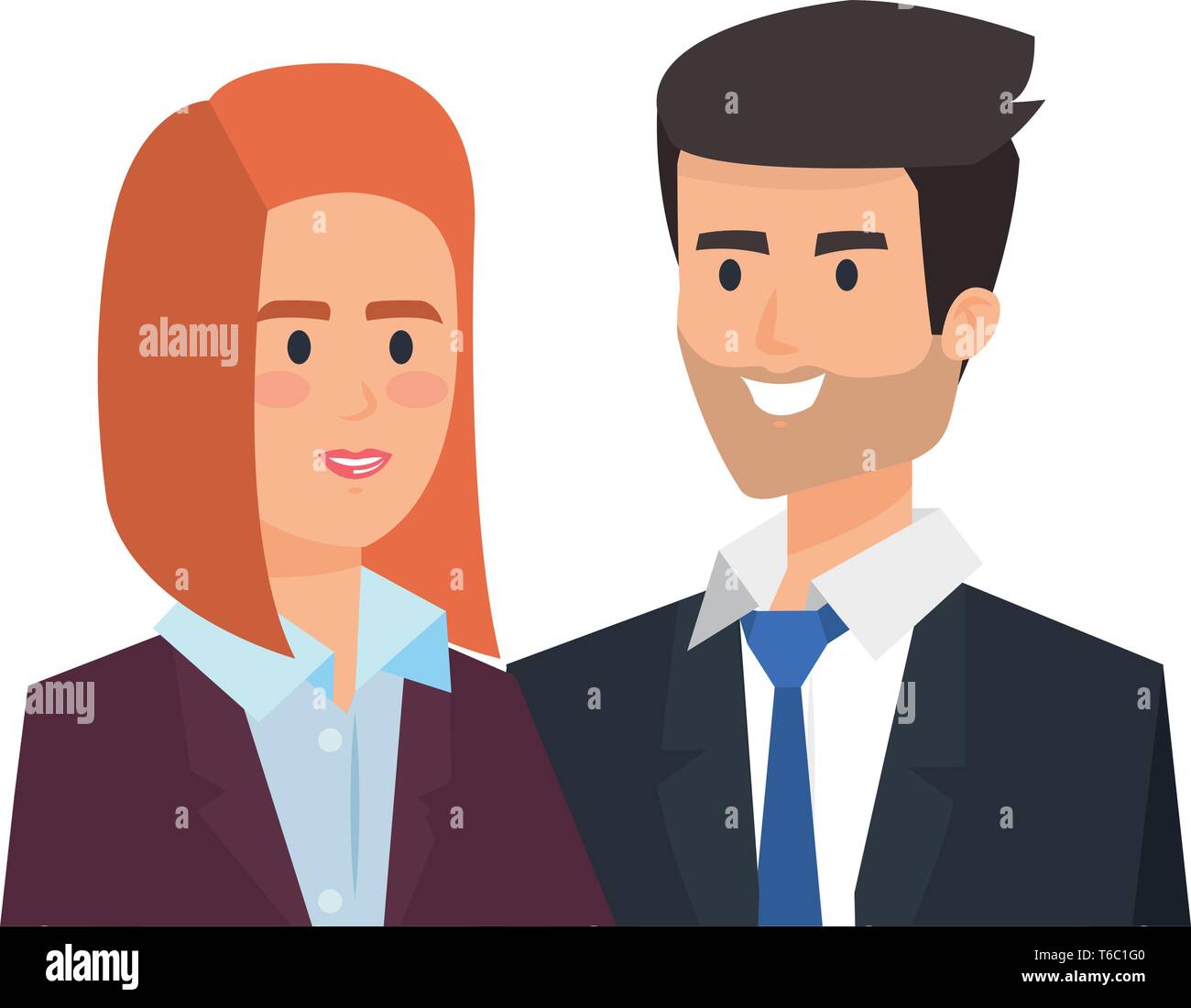 business couple avatars characters Stock Vector Image & Art - Alamy