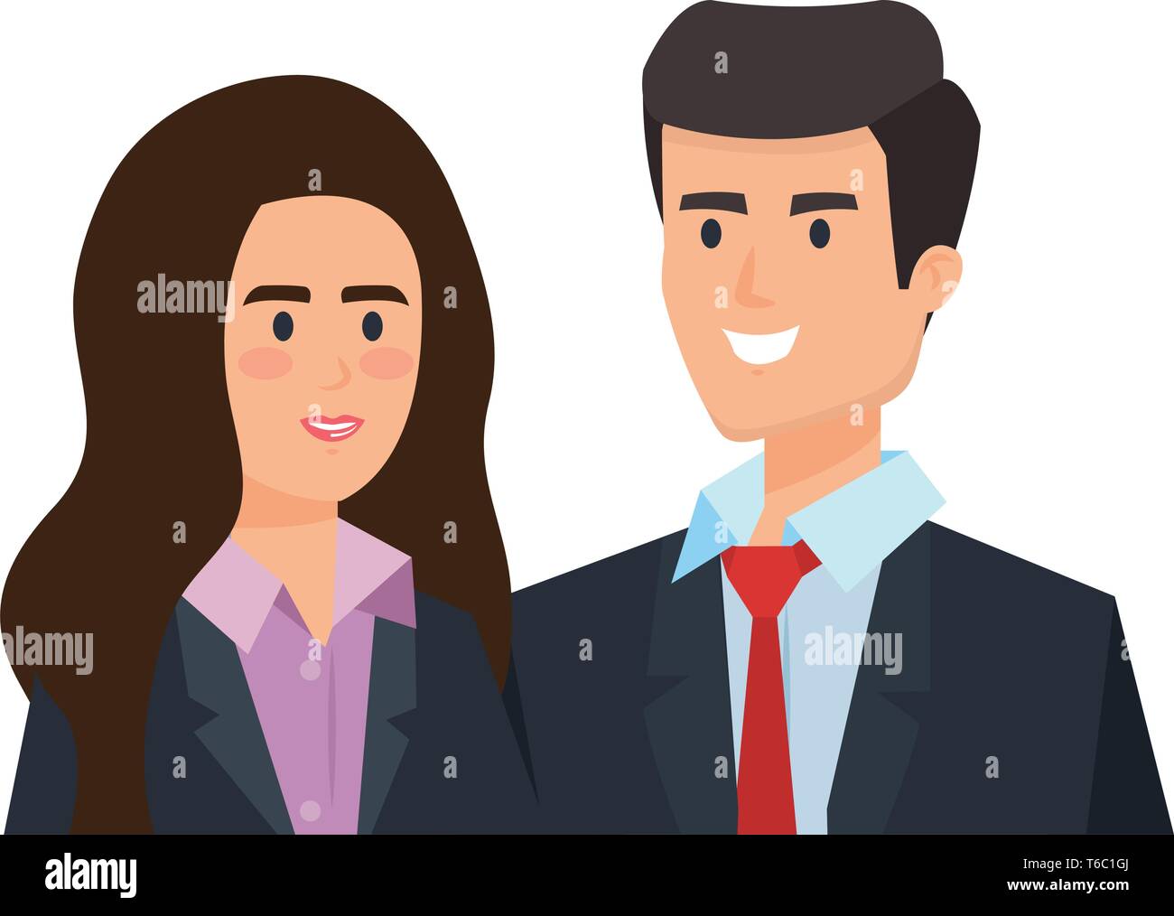 business couple avatars characters Stock Vector Image & Art - Alamy