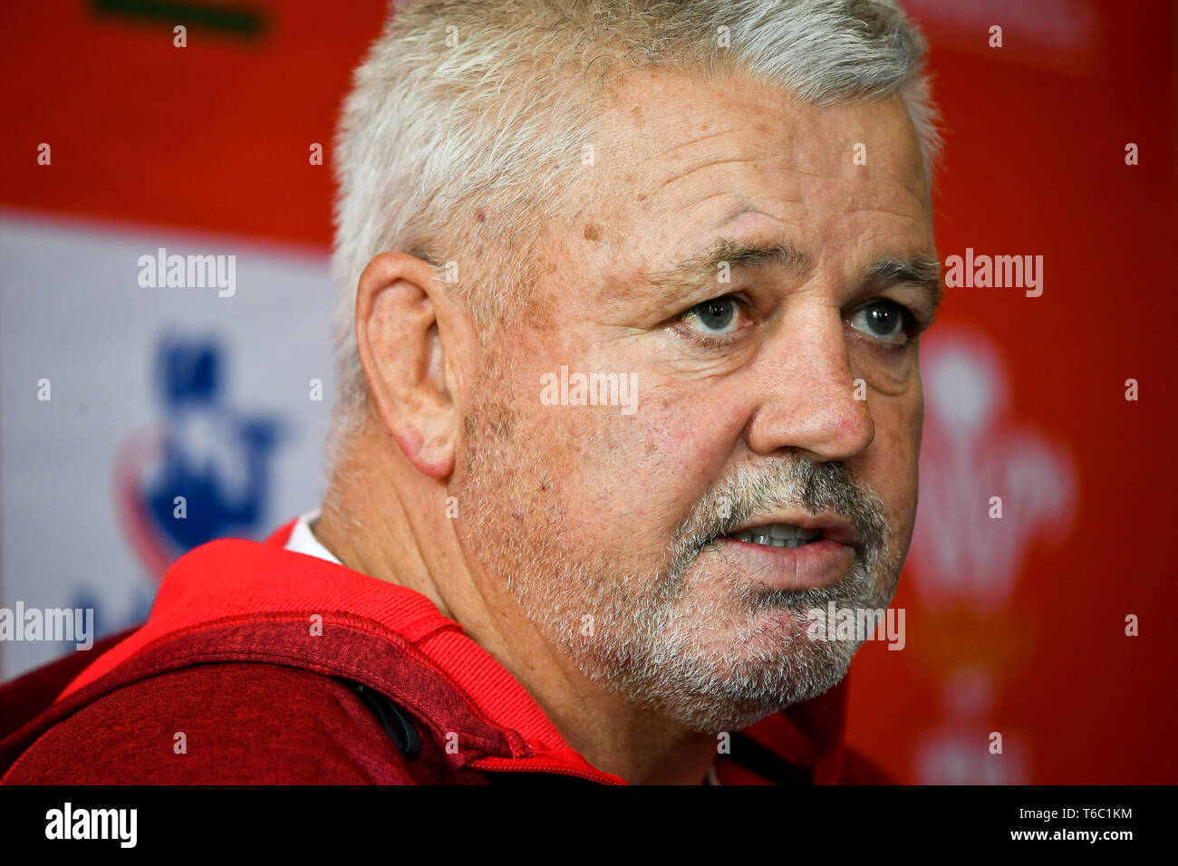 Wales Rugby head coach Warren Gatland during the team announcement at ...