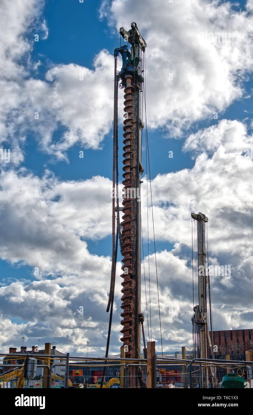 Birmingham, United Kingdom - March 17 2019: A large drill or boring ...