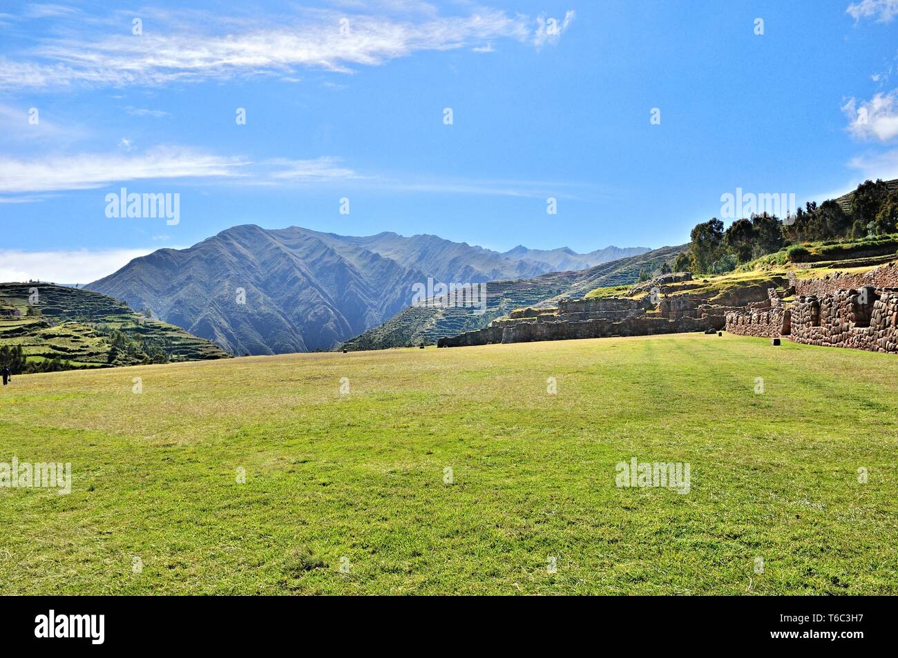 ancient Inca temple Chinchero Peru Stock Photo - Alamy