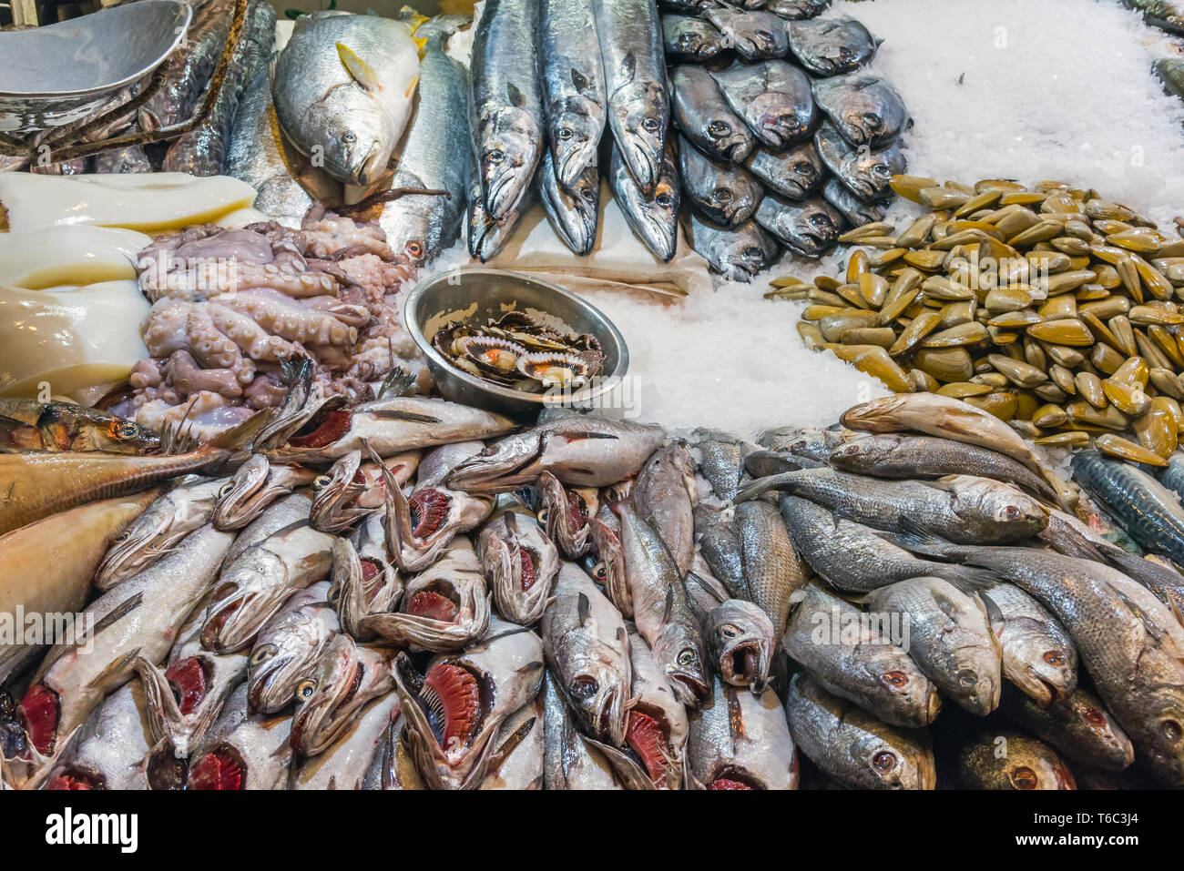 Mercado central central market in santiago hi-res stock photography and ...