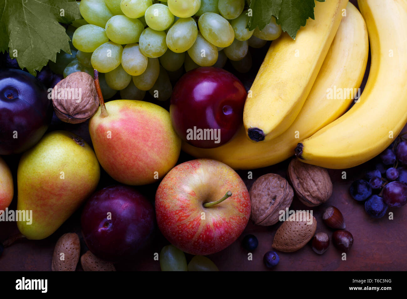Variety of ripe fruits Stock Photo - Alamy