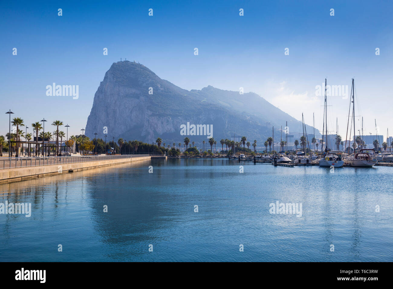 Gibraltar, View of Rock of Gibraltar Stock Photo - Alamy