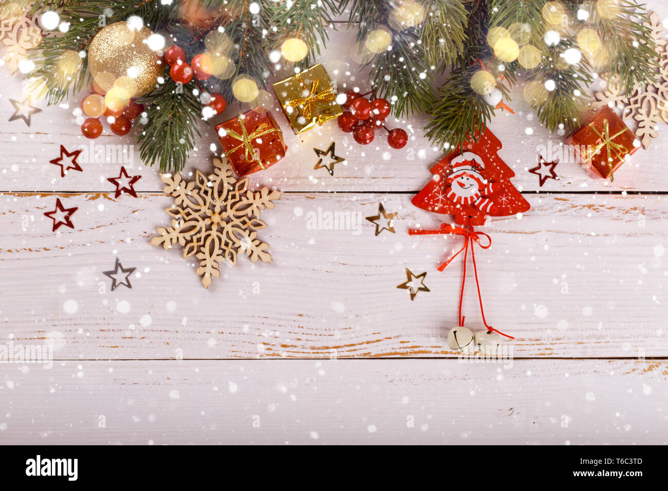 Christmas decorations background Stock Photo - Alamy