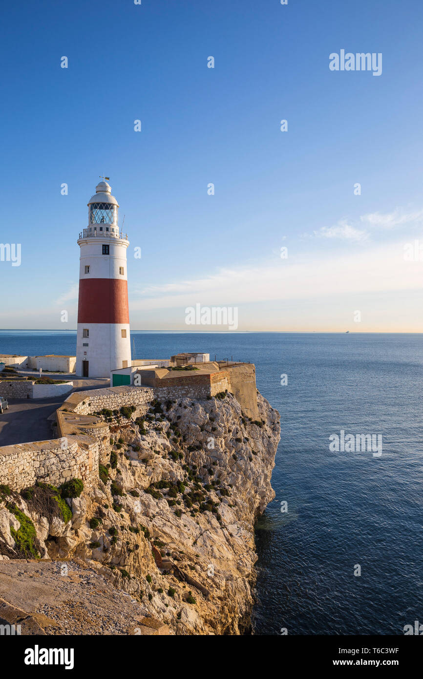 Gibraltar, Europa Point Lighthouse Stock Photo - Alamy
