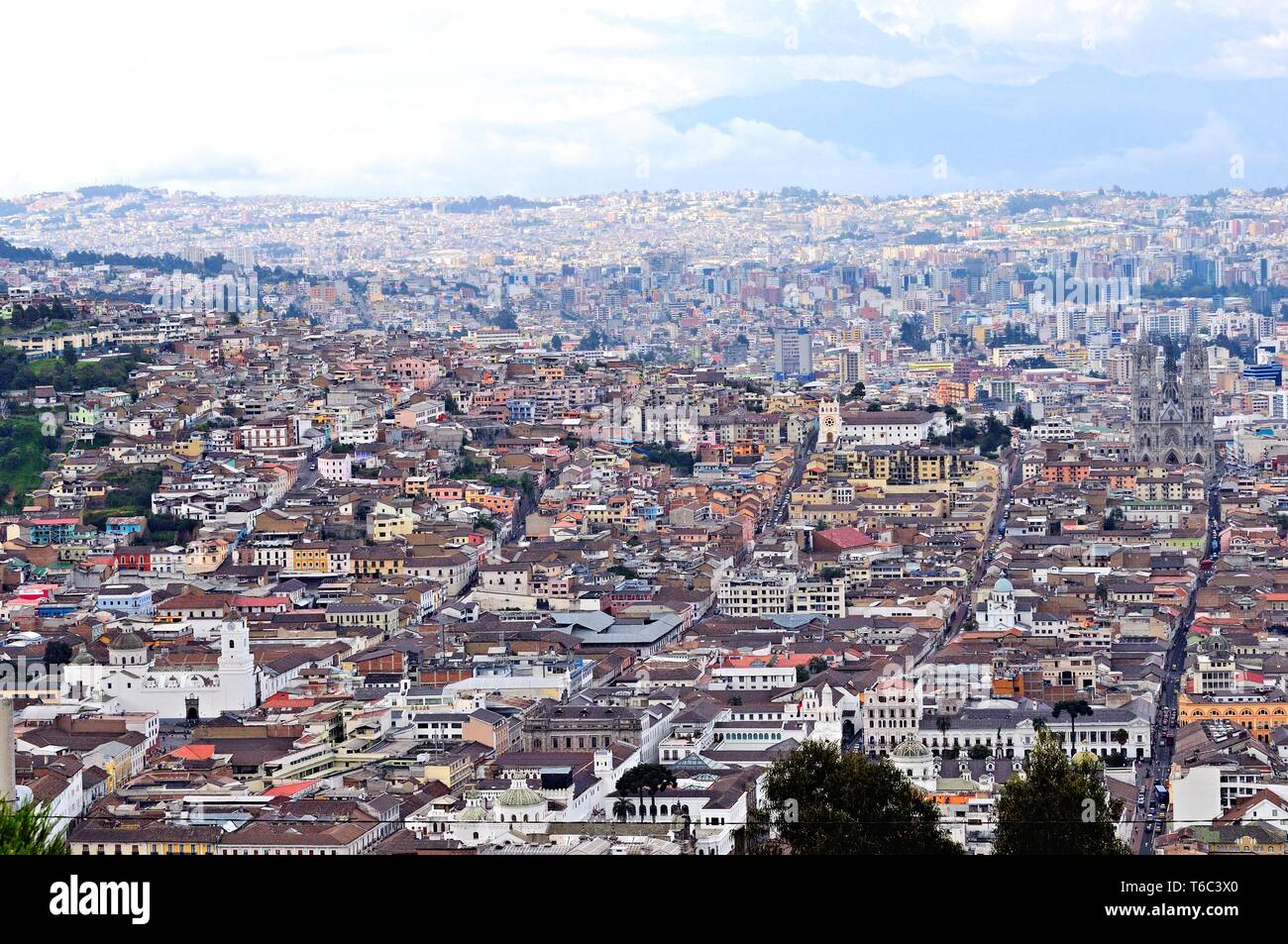 Quito Ecuador city view Stock Photo - Alamy