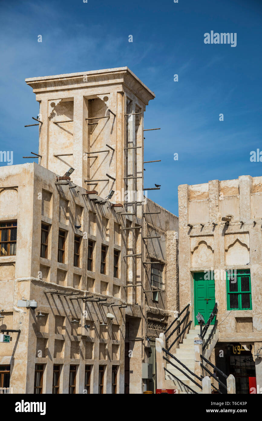 Wind tower at Souk Waqif, Doha, Qatar Stock Photo - Alamy
