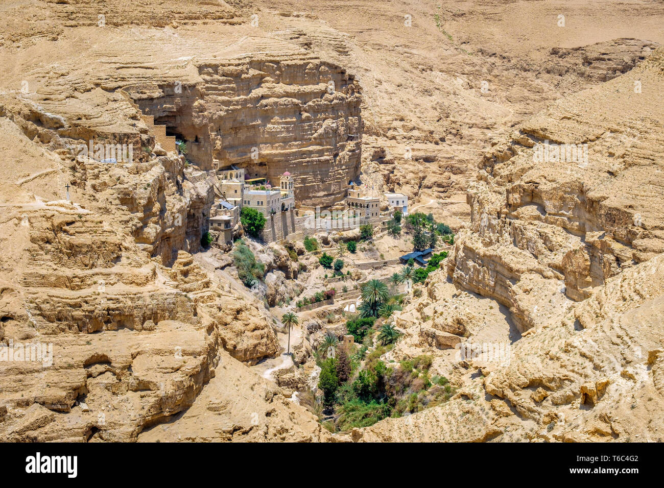 Palestine, West Bank, Jericho. St. George Orthadox Monastery (Mar Jaris ...