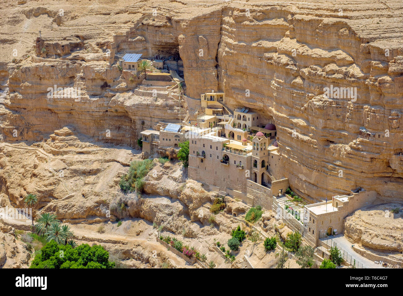 Palestine, West Bank, Jericho. St. George Orthadox Monastery (Mar Jaris ...