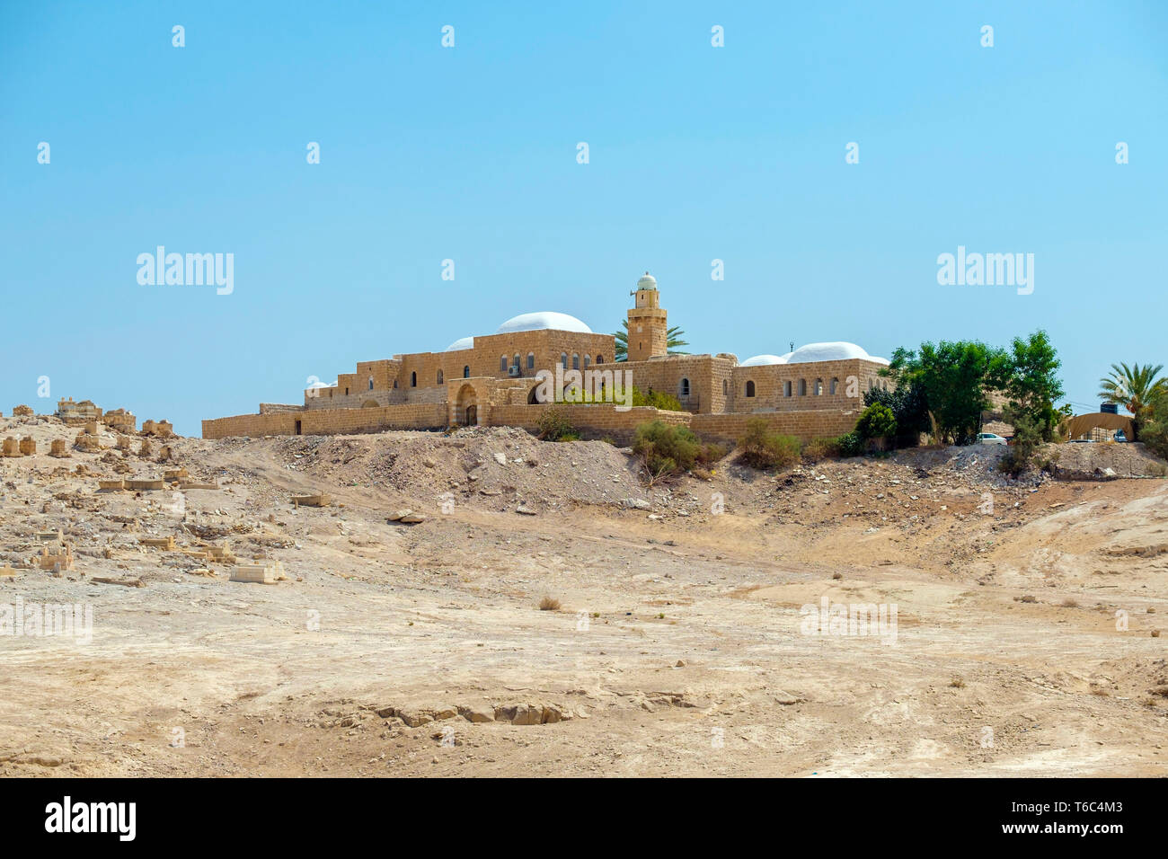 Palestine, West Bank, Jericho. Maqam (shrine) of an-Nabi Musa, believed ...