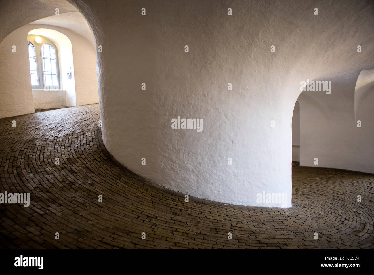 Round tower, Rundetaarn tower in central Copenhagen, Denmark Stock ...