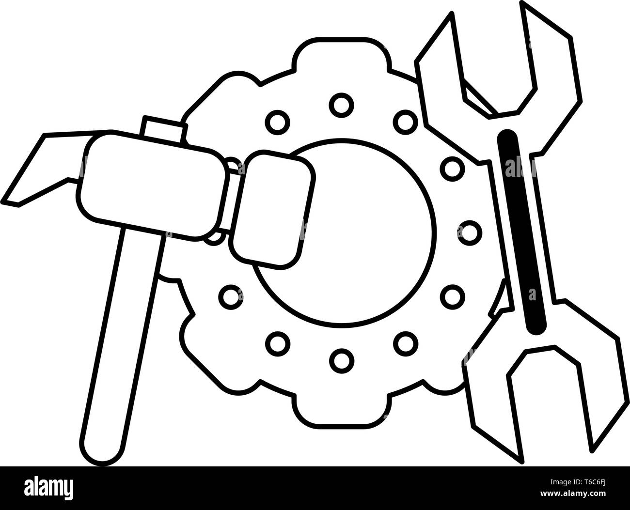 gears and tools Stock Vector Image & Art - Alamy