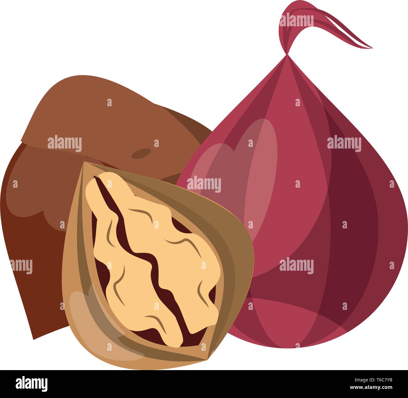 Nuts natural food cartoon Stock Vector Image & Art - Alamy