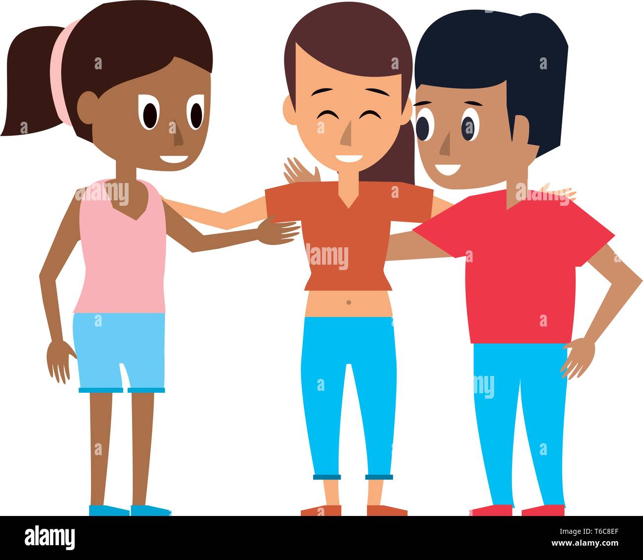 Friends people cartoon Stock Vector Image & Art - Alamy
