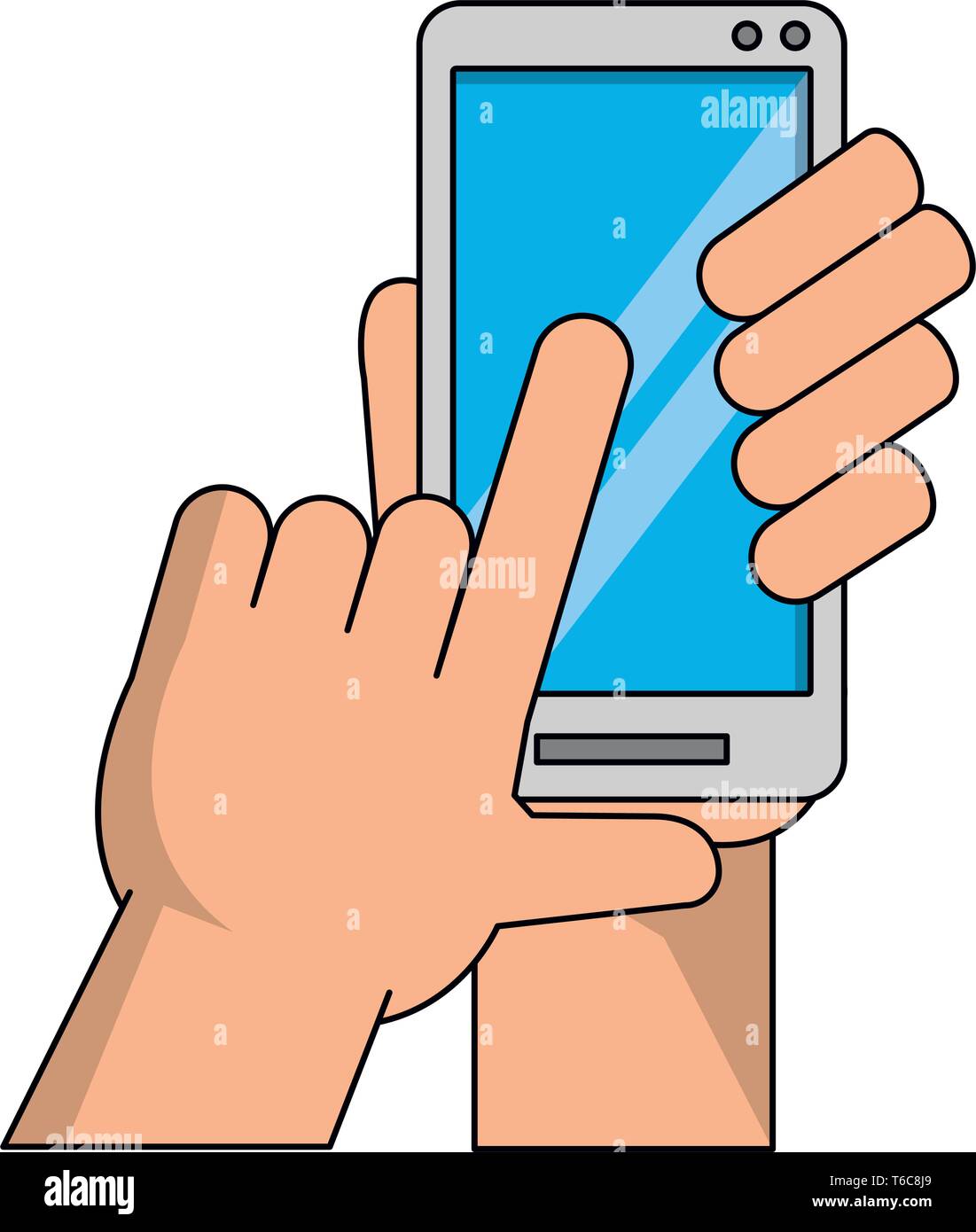 Using hands to speak Stock Vector Images - Alamy