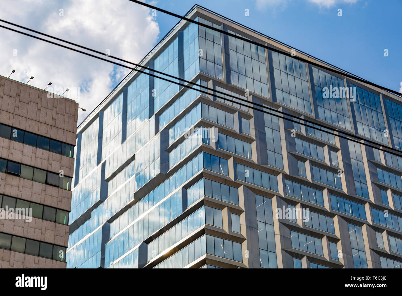 Glass windows of business building Stock Photo - Alamy