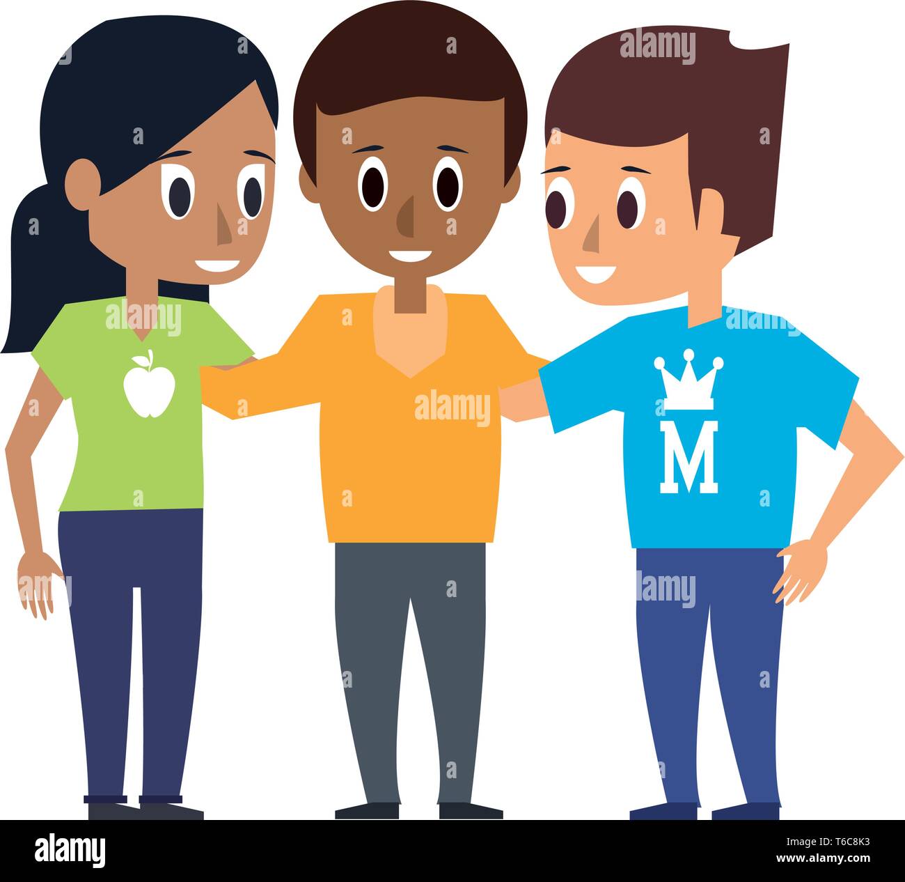 Friends people cartoon Stock Vector Image & Art - Alamy