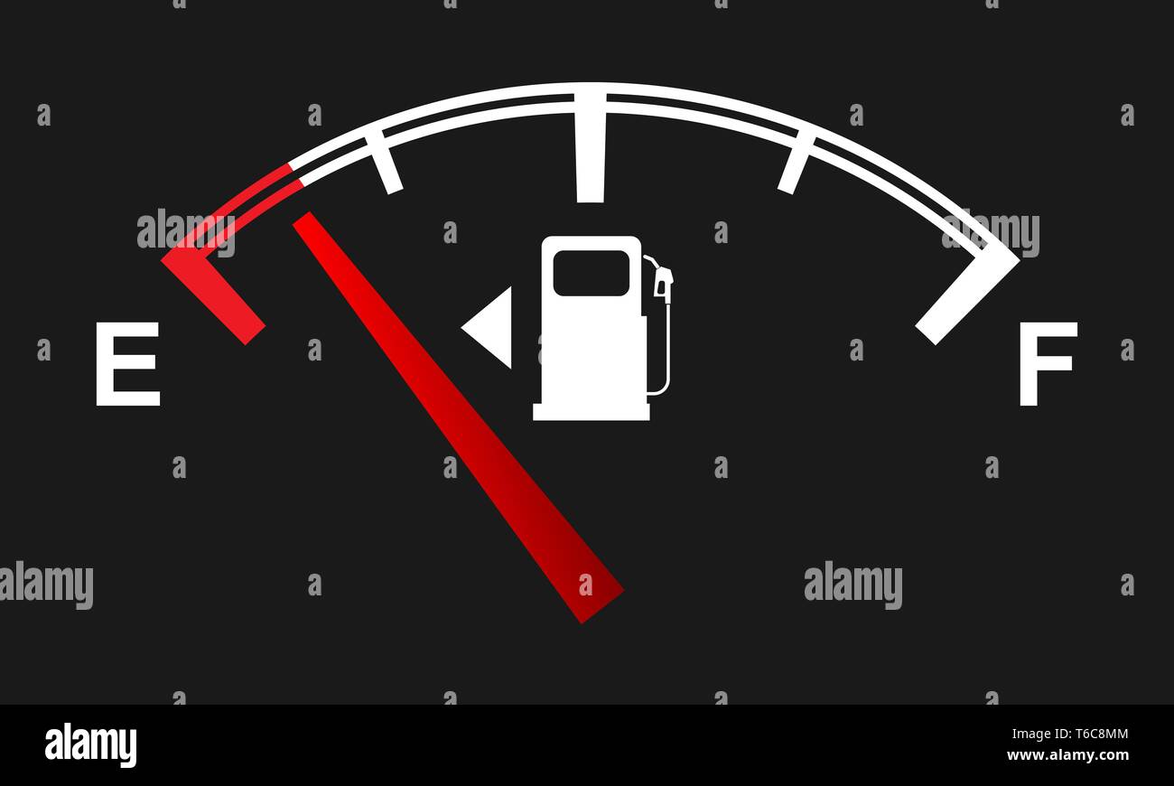 Fuel gauge for your design. Full and empty signs. Vector illustration ...