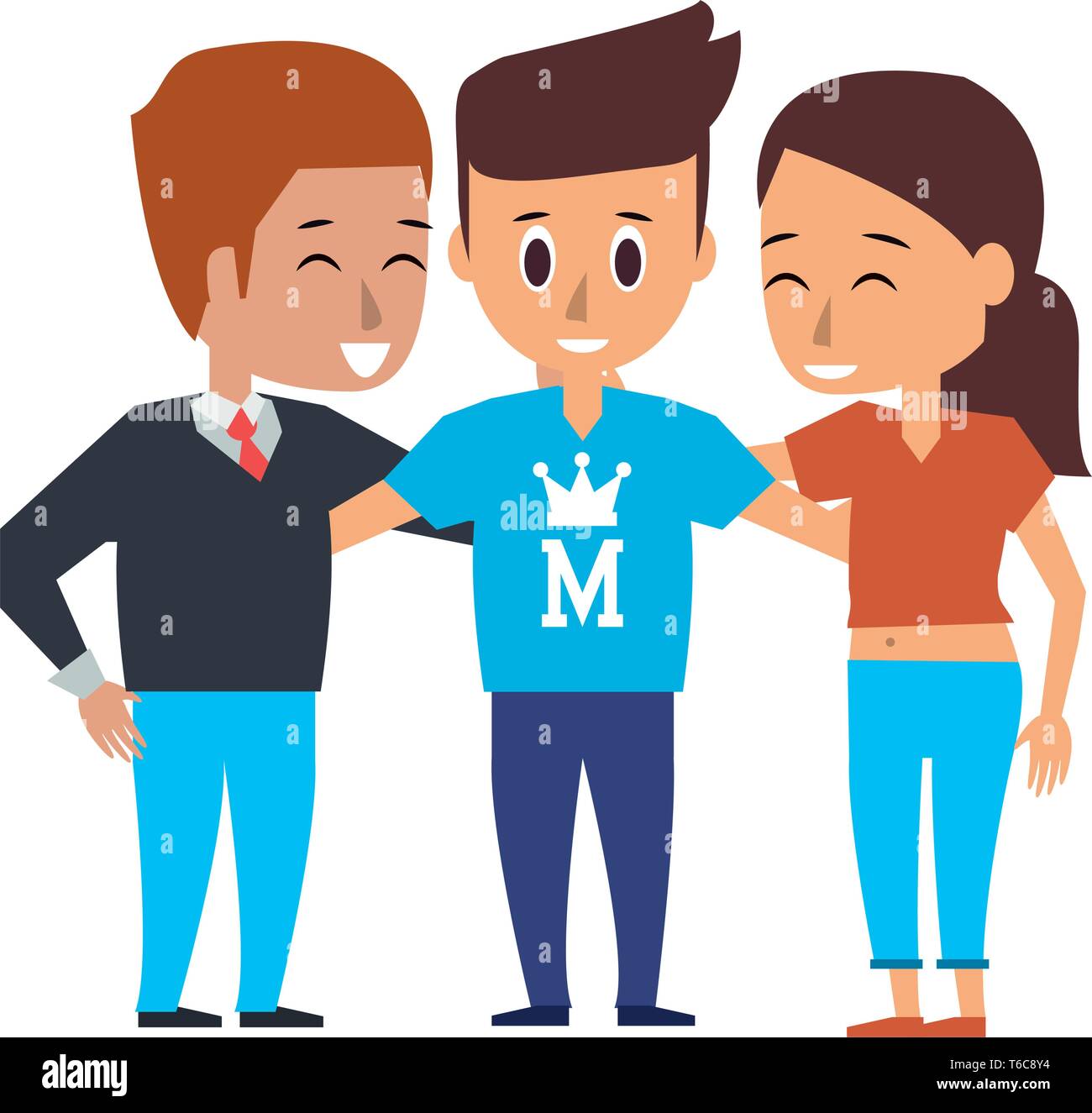 Friends people cartoon Stock Vector Image & Art - Alamy