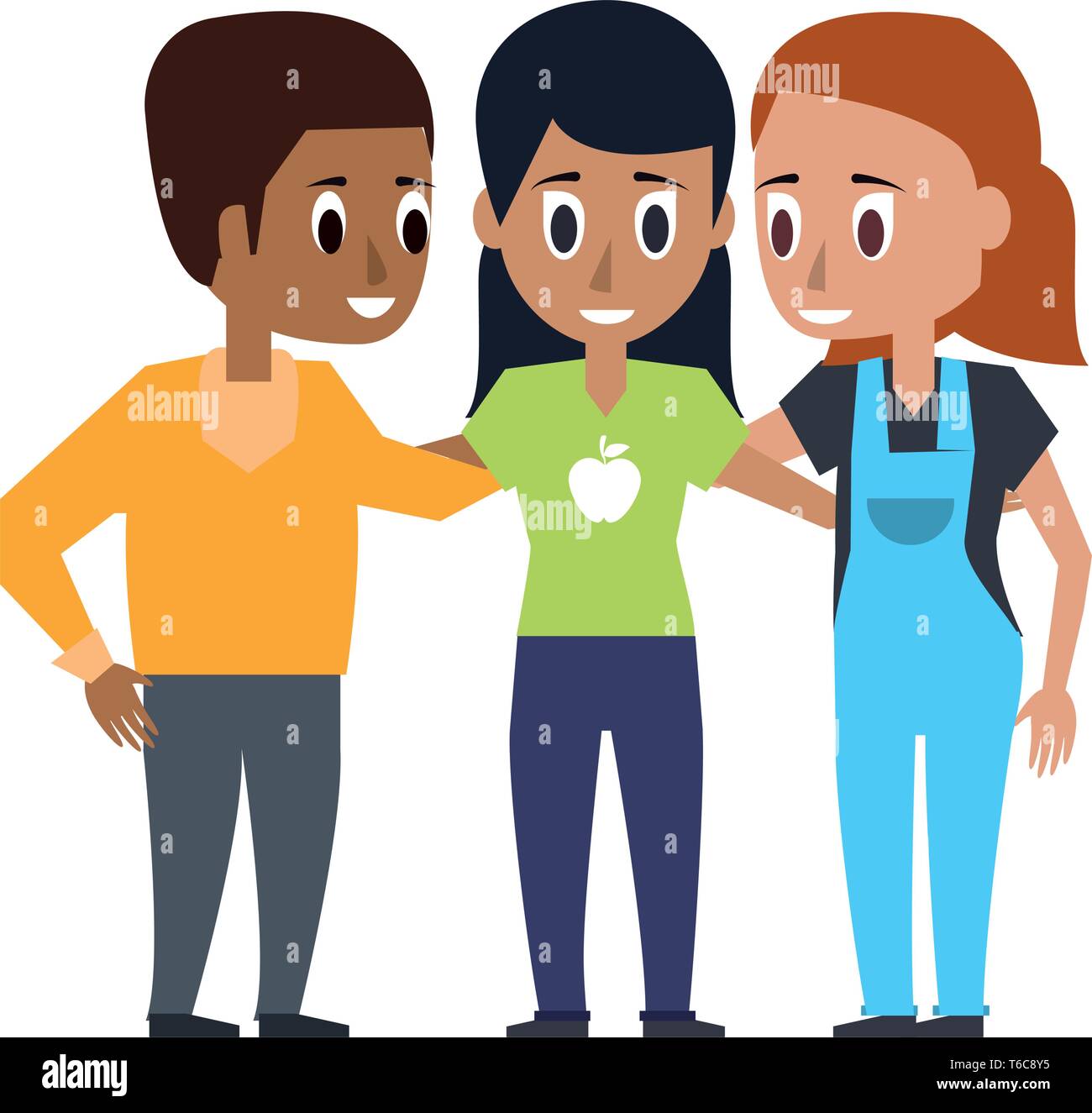 Friends people cartoon Stock Vector Image & Art - Alamy