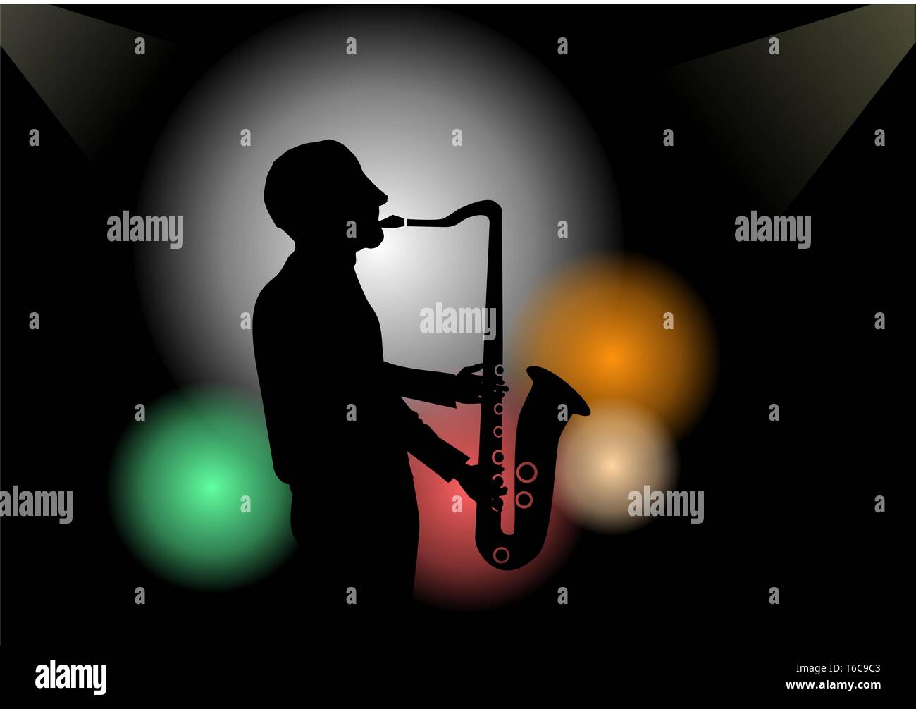 Sax illustration hi-res stock photography and images - Alamy