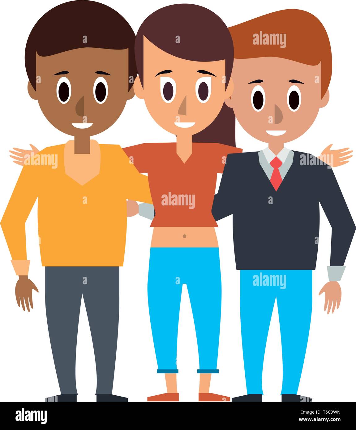 Friends people cartoon Stock Vector Image & Art - Alamy