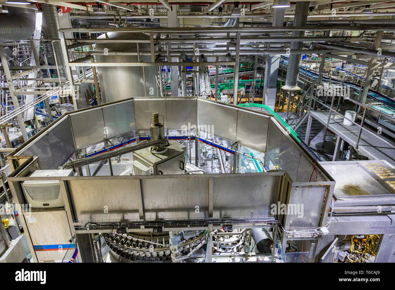 Equipment for production of beer in factory shops Stock Photo - Alamy