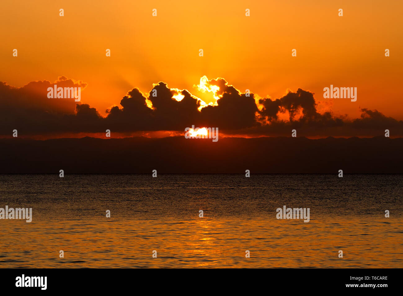 Beautiful sunset over sea, Madagascar Stock Photo - Alamy