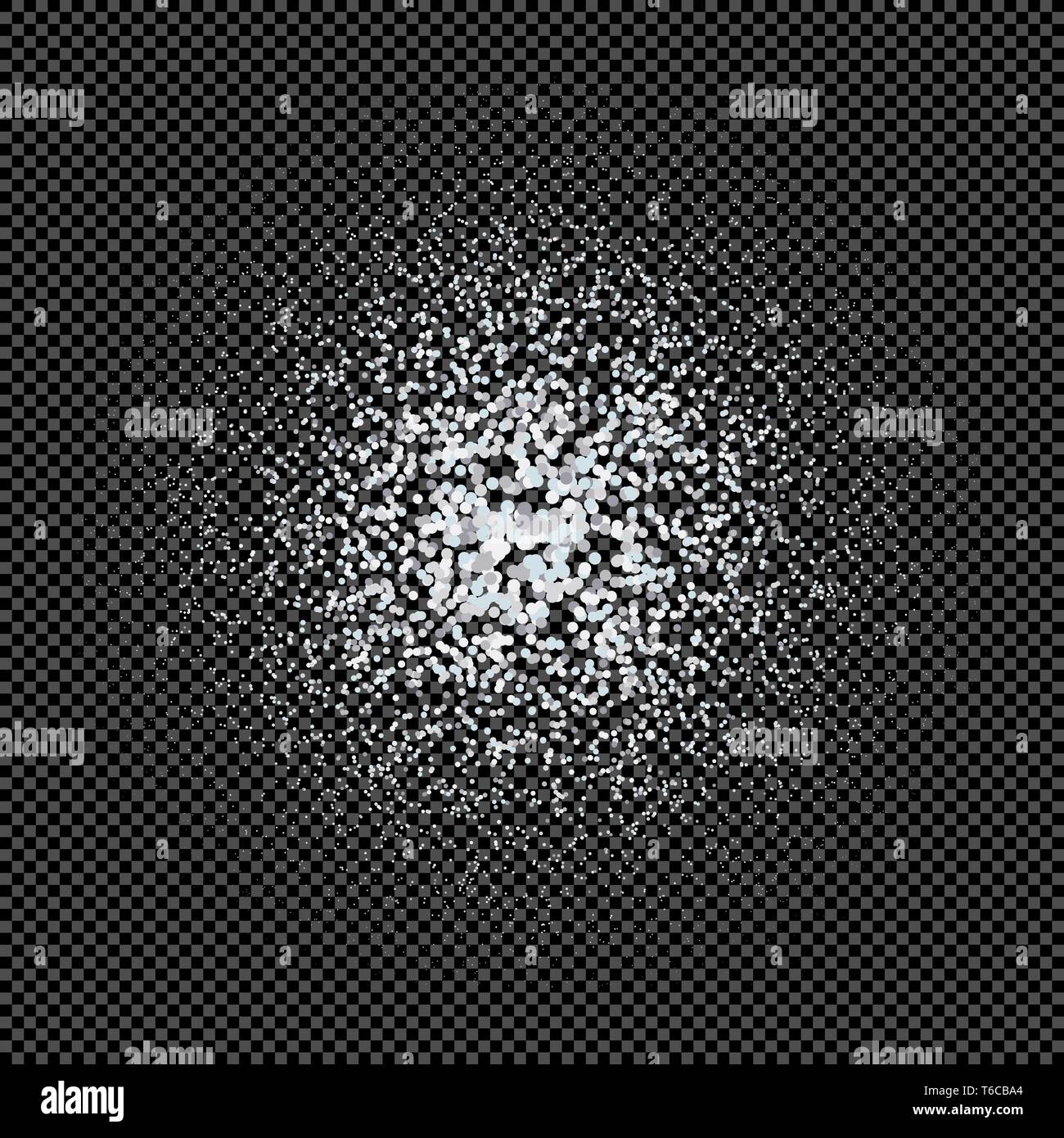 vector silver color particles sparks shiny dust effect confetti texture ...