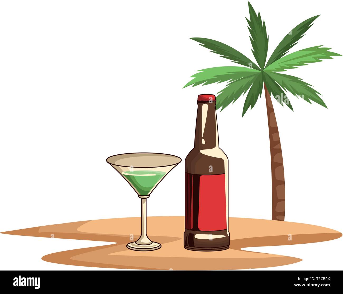 alcoholic drinks beverages cartoon Stock Vector Image & Art - Alamy