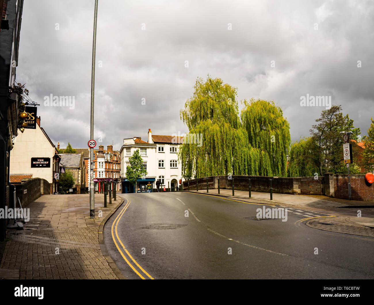 The historical Fye Bridge located in Magdalen Street in the medieval ...