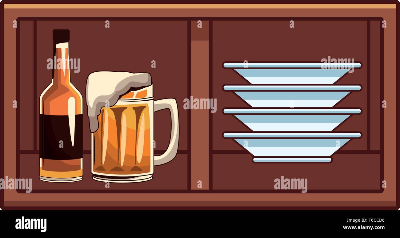 alcoholic drinks beverages cartoon Stock Vector Image & Art - Alamy
