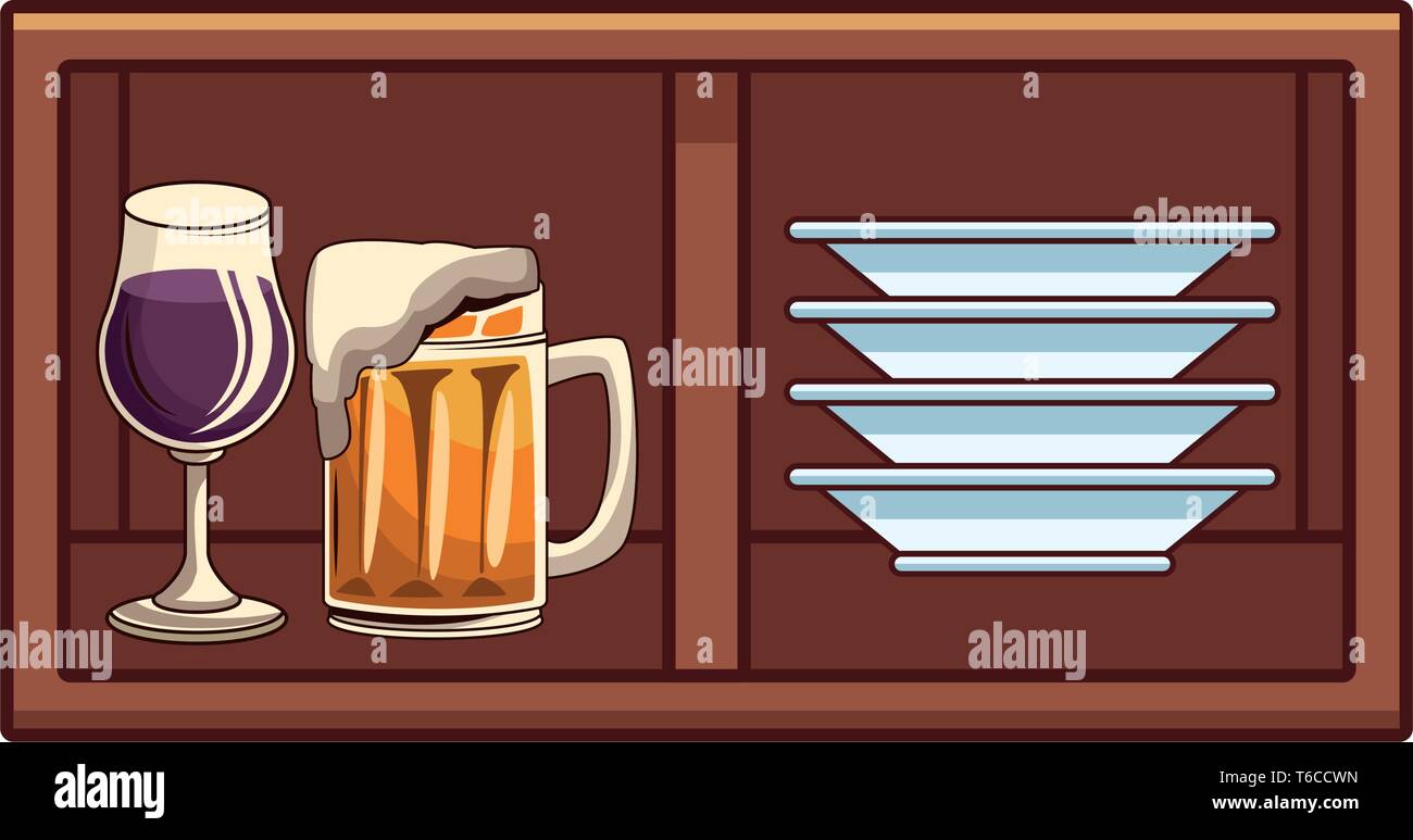 alcoholic drinks beverages cartoon Stock Vector Image & Art - Alamy