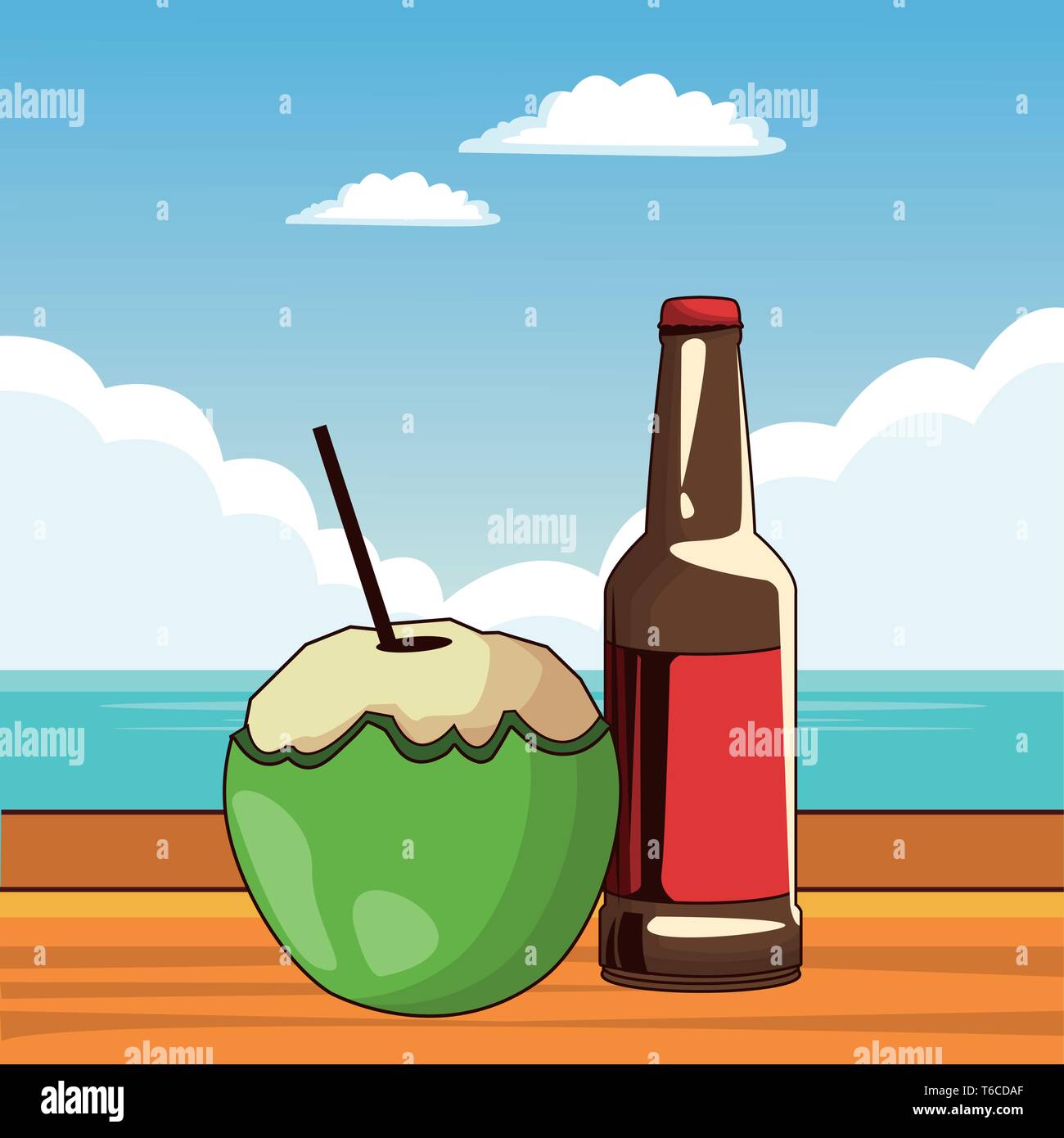 alcoholic drinks beverages cartoon Stock Vector Image & Art - Alamy