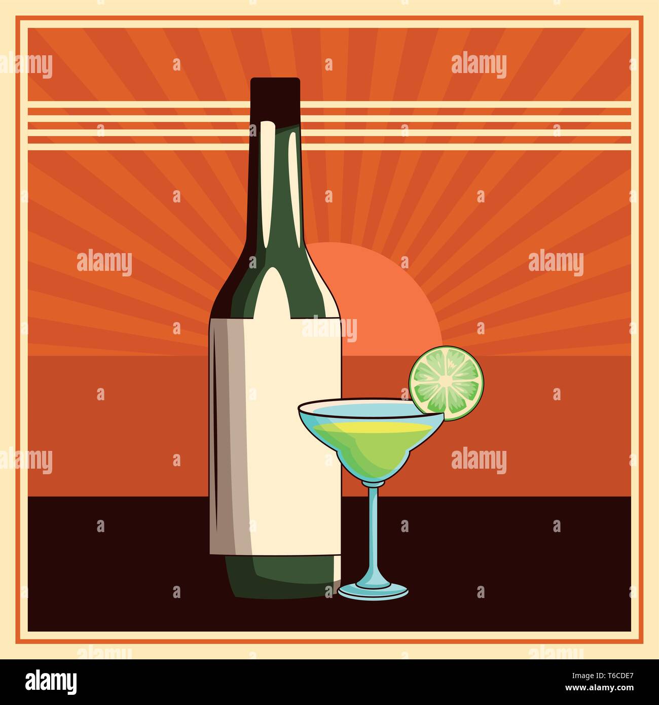 alcoholic drinks beverages cartoon Stock Vector Image & Art - Alamy