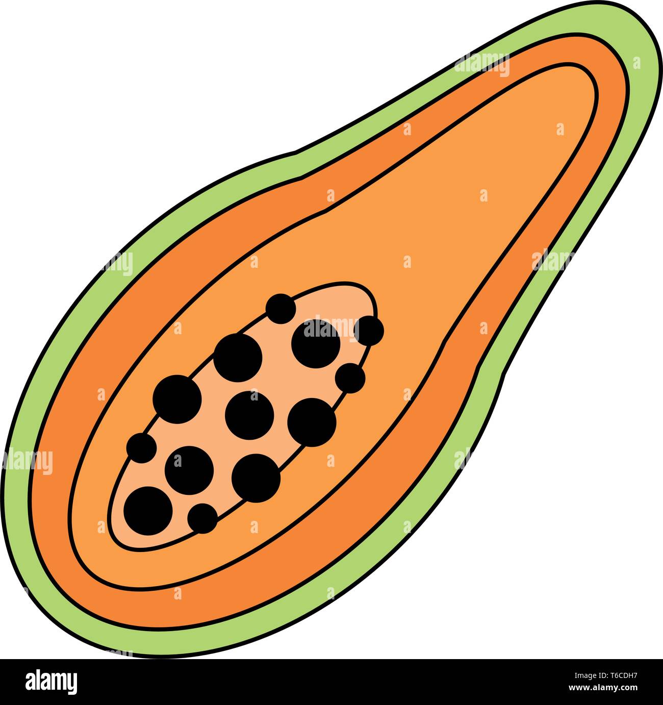 papaya icon cartoon Stock Vector Image & Art - Alamy