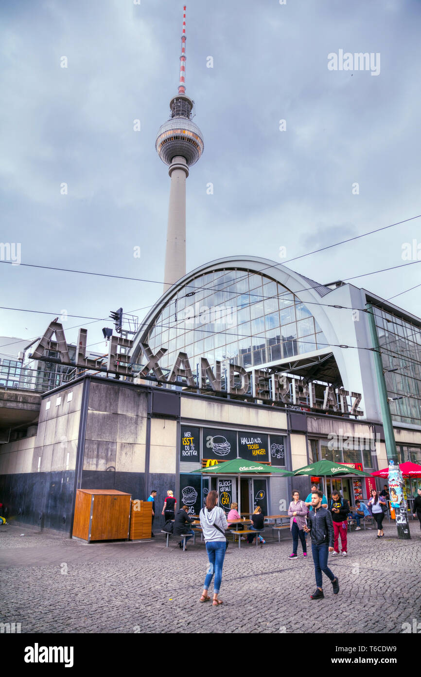 Alexanderplatz square in Berlin, Germany Stock Photo - Alamy
