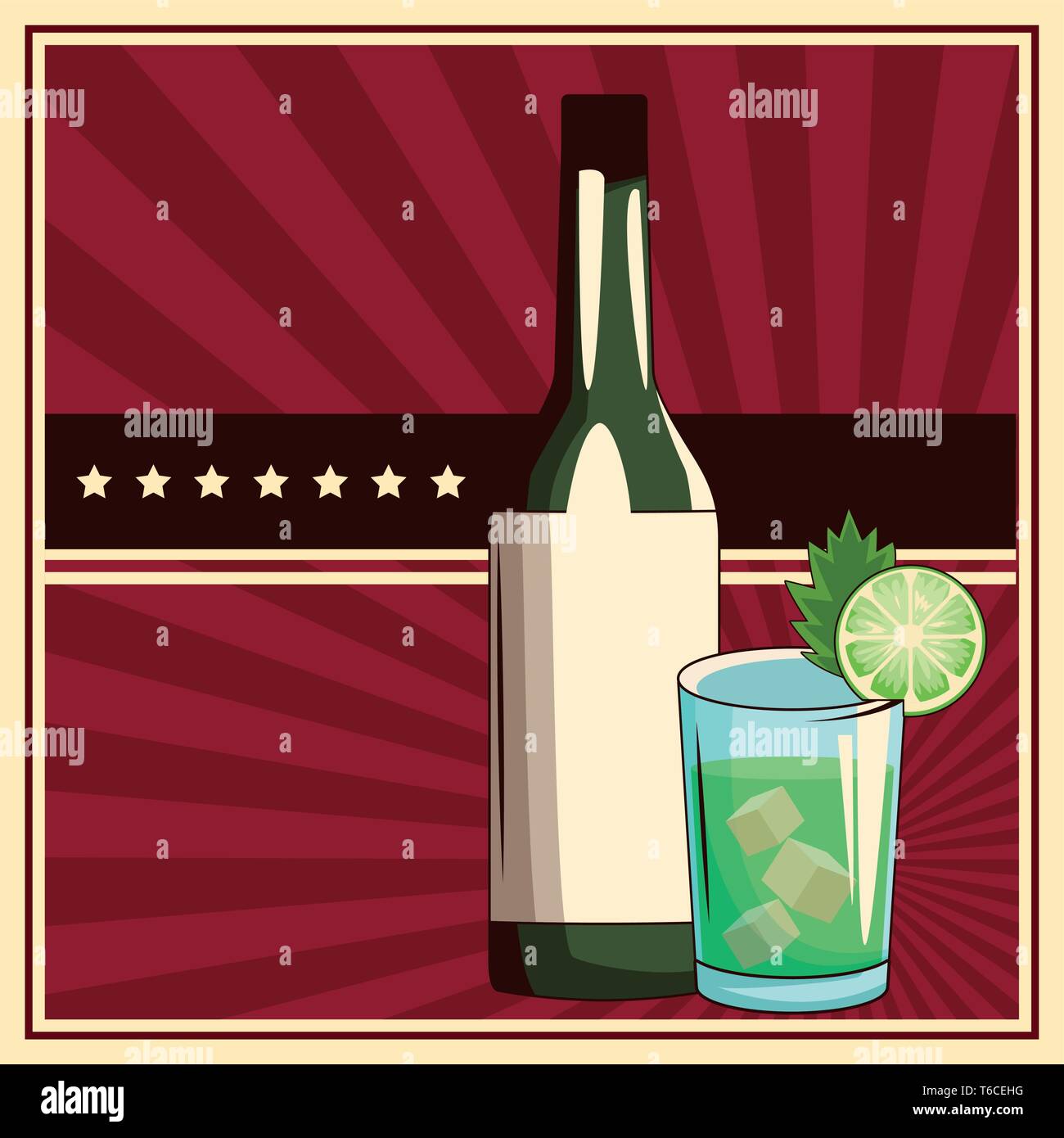 alcoholic drinks beverages cartoon Stock Vector Image & Art - Alamy