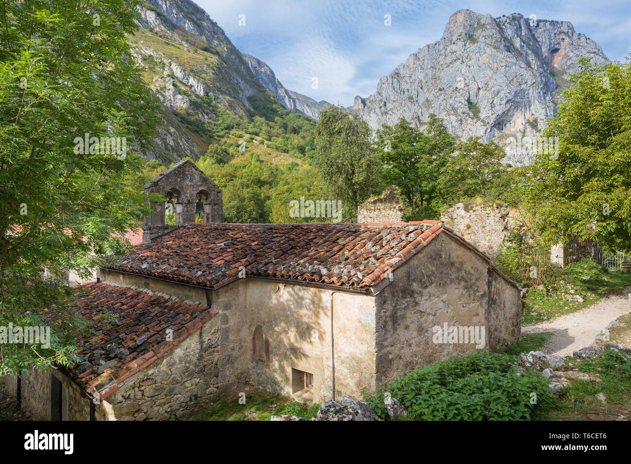 The village Bulnes in the Picos de Europa, Spain Stock Photo - Alamy