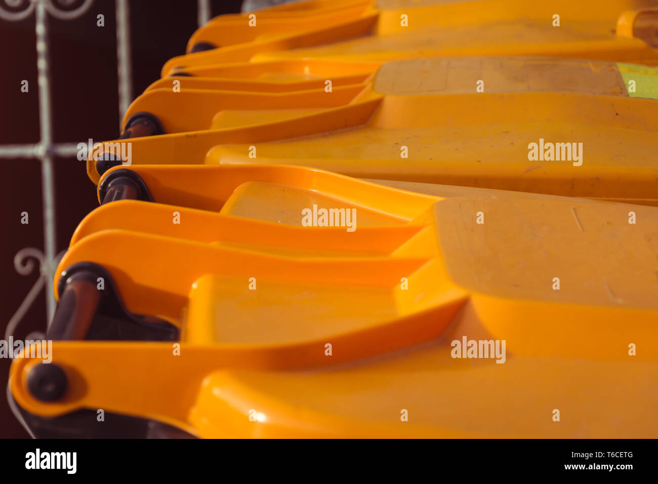 Orange rubbish bins hi-res stock photography and images - Alamy