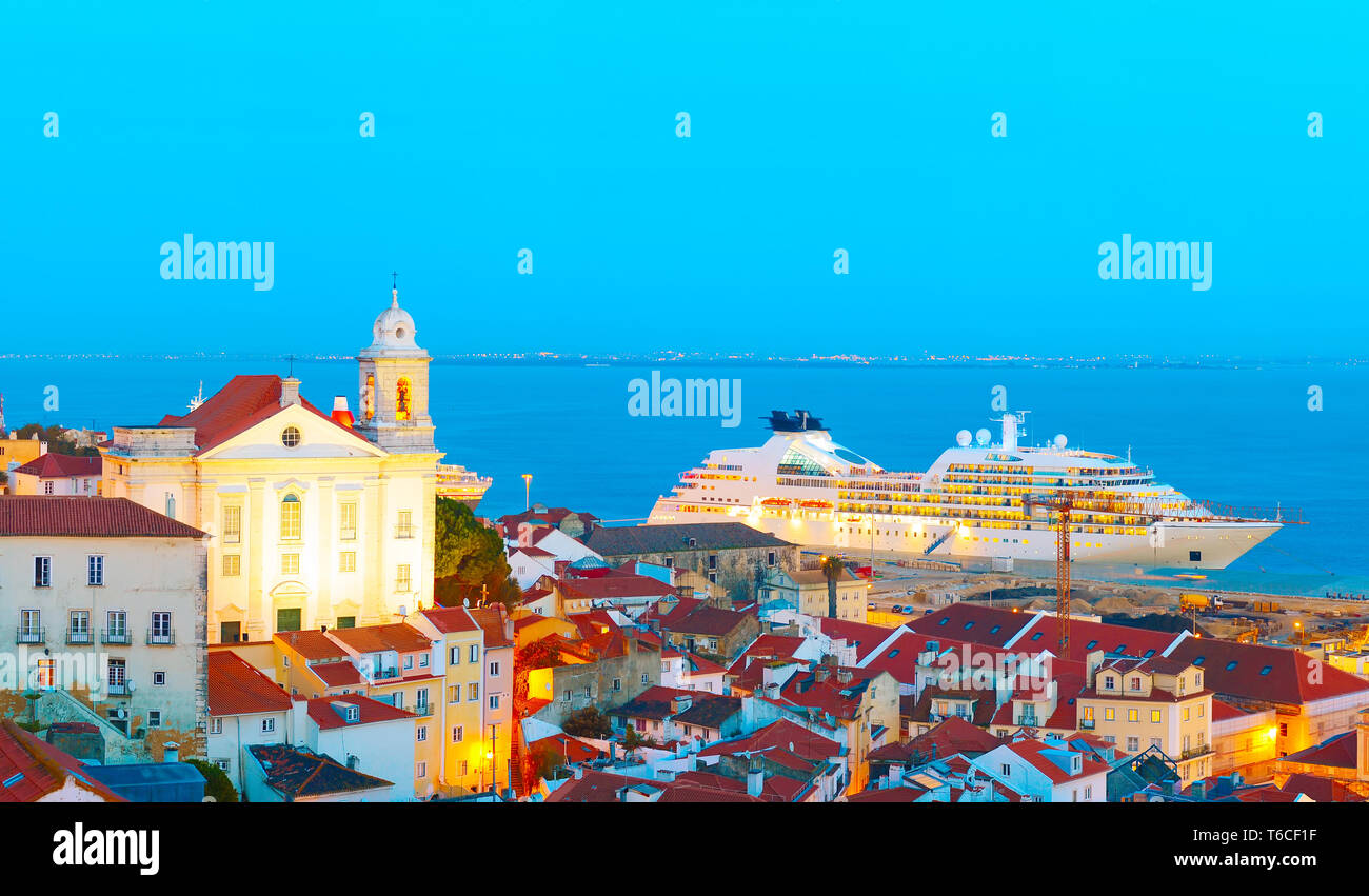 Cruise Ship Lisbon Port High Resolution Stock Photography and Images ...